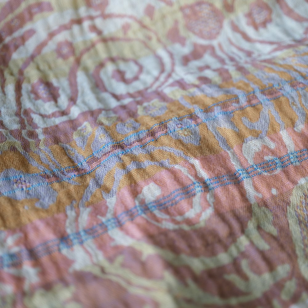 Letol Organic Cotton French Scarf Amira 901 Boudoir in Dusty Pink and ...